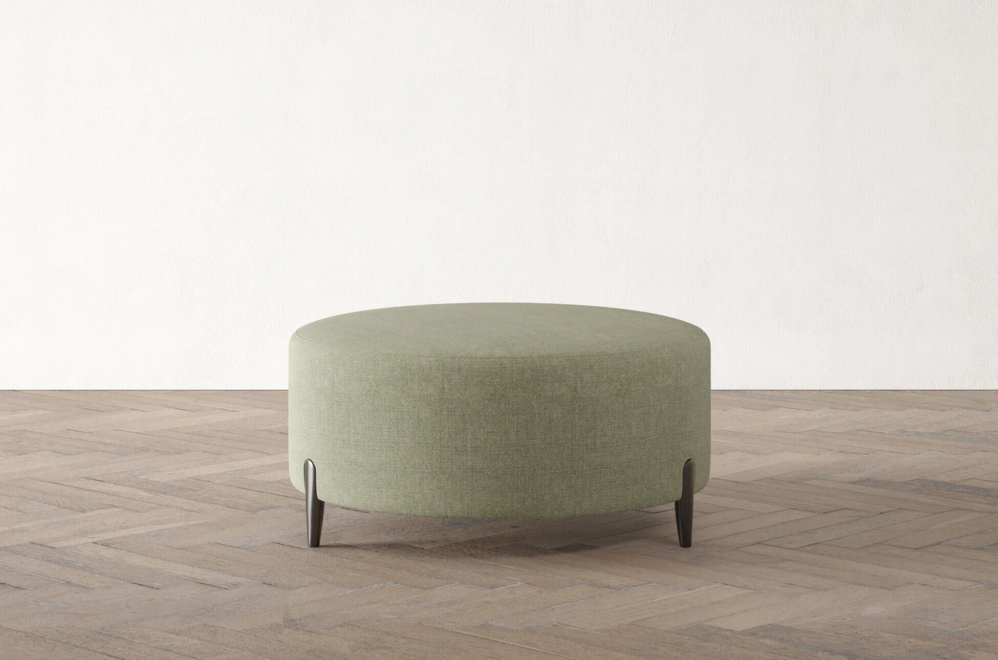 GREYSTONE OTTOMAN ROUND – WARECO